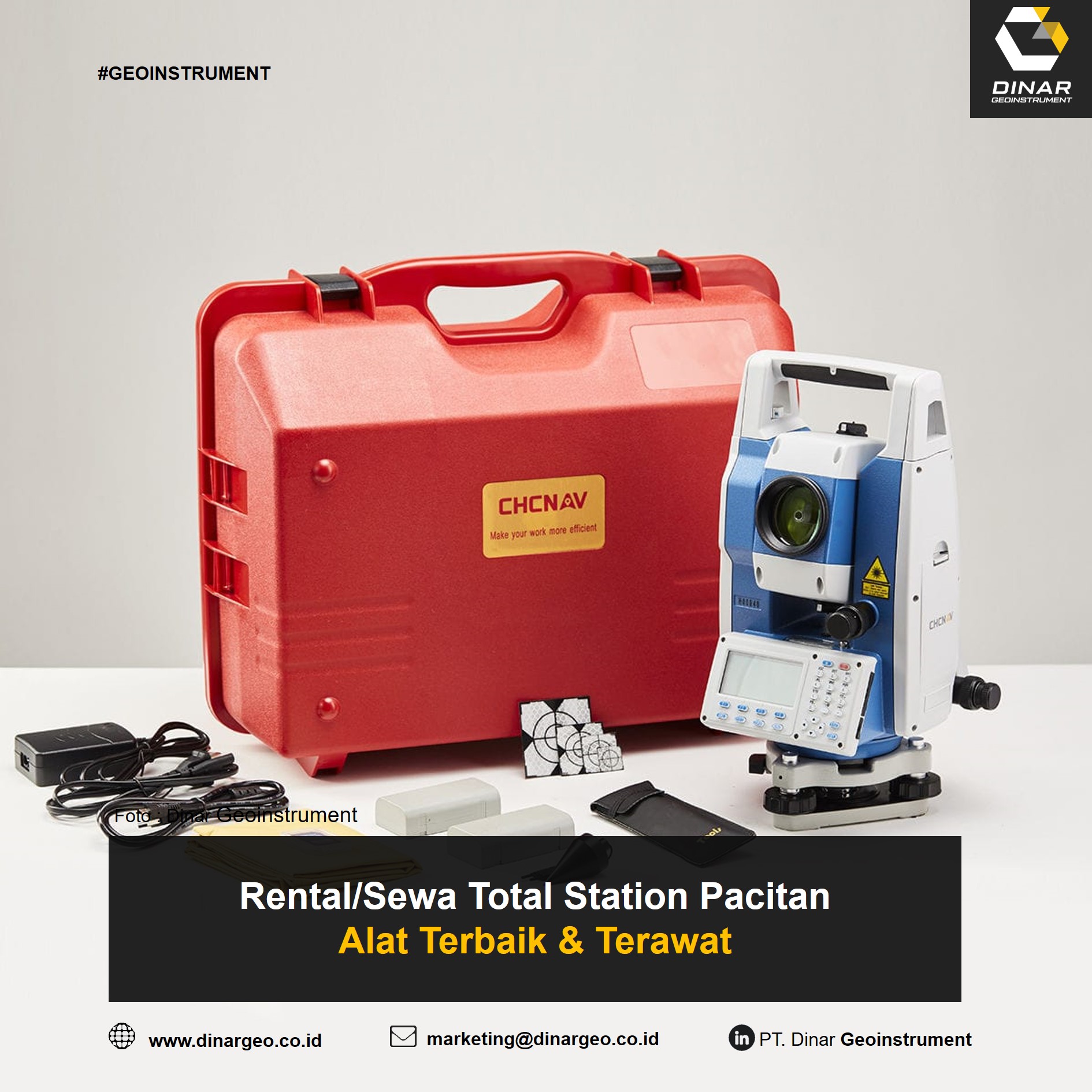 Rental/Sewa Total Station Pacitan | Alat Terbaik & Terawat